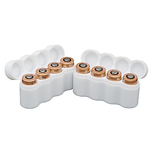 Protect Your Power - Slimline CR123a Battery Case, Soft Durable Material - Pack of 2 (Holds 4 Batteries)