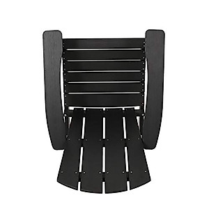 Christopher Knight Home Reginald Outdoor Adirondack Chairs (Set of 2), Black