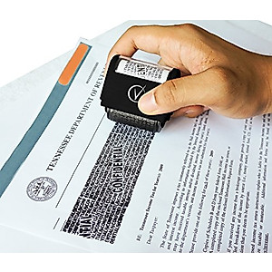 Identity Theft Protection Roller Stamps Wide Kit, Including 3-Pack Refills - Confidential Roller Stamp, Anti Theft, Privacy & Security Stamp, Designed for ID Blackout Security - Classy Black