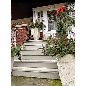 The HC Companies 16 Inch Tall Tahoe Square Planter - Premium Decorative Planter Made from Crushed Stone Resin for Indoor Outdoor Use, Slate