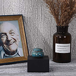 youdear memorials Small Urn for Human Ashes - 1.6'' Handicrafted Urn - Beautiful Tiny Keepsake Urns - Mini Urn Made of Ceramic - Hold 1.2 Cubic Inches of Ashes (Blue) (Blue)