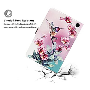 Viclowlpfe Amazon Kindle Fire HD 8 and Fire HD 8 Plus Tablet Case (12th/10th Generation, 2022/2020 Release), Slim Fit Lightweight Leather Smart Tablet Case with Auto Wake/Sleep, Bird