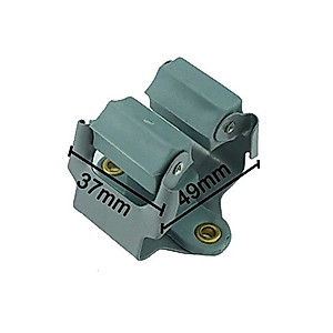 Ogrmar 5Pcs Mop and Broom Holder Wall Mounted Garden Storage Rack/Wall Organizer for Handled Tools with 10Pcs Screws (Blackish Green)