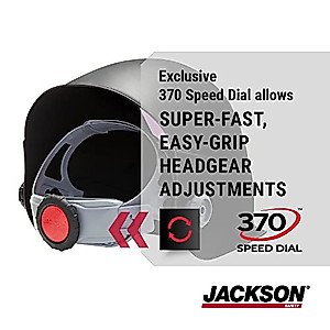 Jackson Safety TRANSLIGHT 555 + Premium Auto Darkening Helmet, Digital Control, 3.86" x 3.23" Viewing Area, 46250