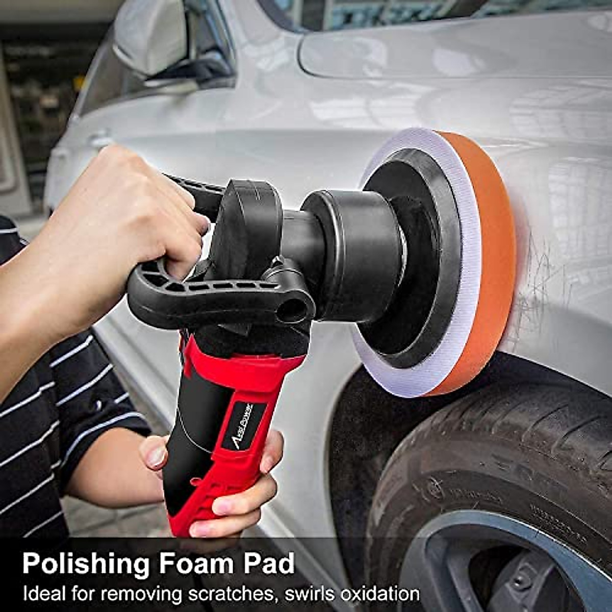 Avid Power Dual Action Polisher Kit Bundle with 5PCS Buffing Pads