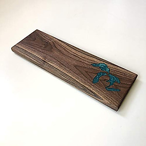 Great Lakes Black Walnut Charcuterie Board 20 x 6.5 x 1 With Built in Handles and Rubber Feet