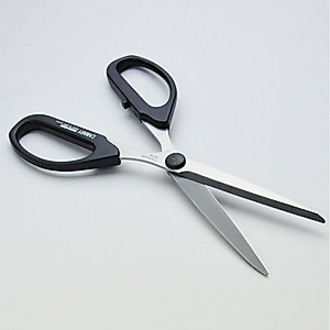 CANARY Non-Stick Teflon Fluorine Coating Scissors Anti Adhesive Long Blade Black