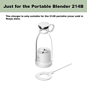 OTPEIR Personal Size Blender Charger, Portable Blender Charger, Battery Powered USB Blender Charger (White)