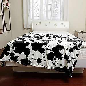 Cow Blanket for Kids Girls Boys Flannel Cow Blanket Print Soft Lightweight Cow Blankets and Throws for Sofa Couch Bed (39''x49'')