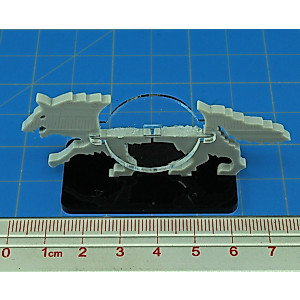 LITKO Character Mount | Wolf | Role-Playing Games | Compatible with Dungeons & Dragons and Pathfinder Games (25x50mm Base, Grey)