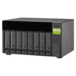 QNAP TL-D800C 8 Bay Desktop JBOD Storage Enclosure with USB 3.2 Gen 2 Type-C Connectivity