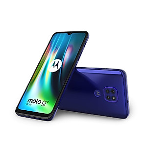 Motorola Moto G9 Play XT2083 Dual-SIM 64GB + 4GB RAM (GSM Only | No CDMA) Factory Unlocked 4G/LTE Smartphone (Sapphire Blue) - International Version
