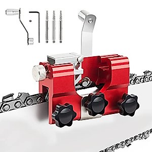 Chain Saw Blade Sharpener Kit - Fast Chainsaw Chain Sharpener with Pawl 3, Hand-Cranked Chain Saw Sharpener Tool Kits for 14"-22" Chain Saws, Electric Saws, Lumberjack, Garden Worker