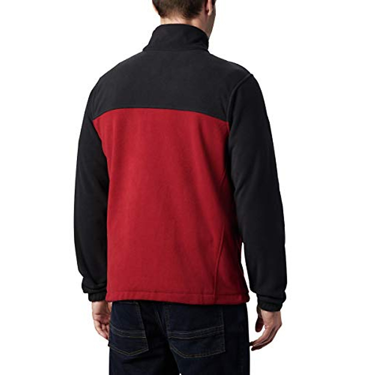 Columbia NCAA South Carolina Fighting Gamecocks Men's Collegiate Flanker III Fleece Jacket, Medium, SC - Black/Beet