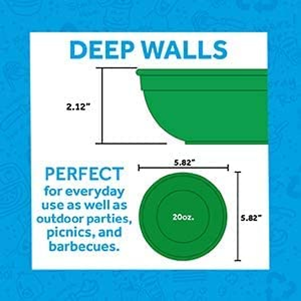 Re Play Made in USA Recycled Products - Set of 4-9" Heavy Duty Environmentally Friendly Dining Plates and 20 oz. Bowls, Great for Outdoor, Camping, Party, Tailgating or Everyday Dining - Sand