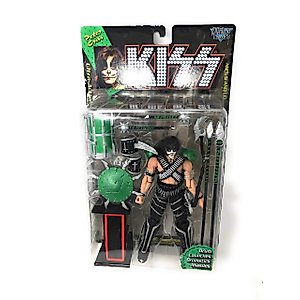 1997 - McFarlane - KISS - Peter Criss - Ultra Action Figure - Drum Launches Drumstick Missiles & Letter I - Rare - Out of Prodcution - Limited Edition - Collectible