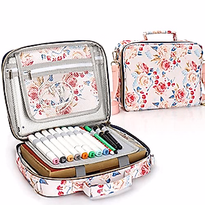 Bible Cover for Women, Bible Case Carrying Bookcase Church Bag Bible Protective Multi-Functional Bag with Handle and Zippered Pocket Adjustable Shoulder Strap, Perfect Gift for Women Girls Kids