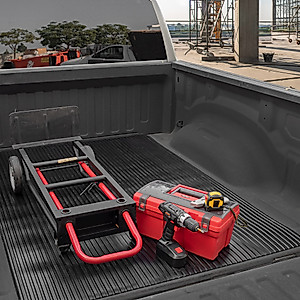 BDK M330 Heavy-Duty Truck Utility Bed Mat – Extra-Thick 4' x 8' Rubber Cargo Liner, Durable All-Weather Protection, Trim-To-Fit Design, Black