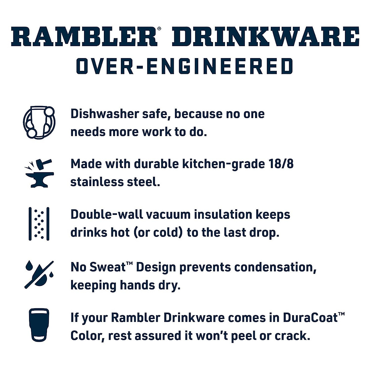 YETI Rambler 25 oz Tumbler with Handle and Straw Lid, Travel Mug Water Tumbler, Vacuum Insulated Cup with Handle, Stainless Steel, Agave Teal