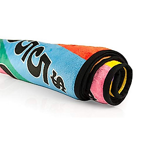 Wheel of Fortune Spin Wheel Soft Fleece Round Throw Blanket | Wheel of Fortune Gift Game Wheel Themed Warm Fleece Blankets | Measures Large 59 Inches in Diameter