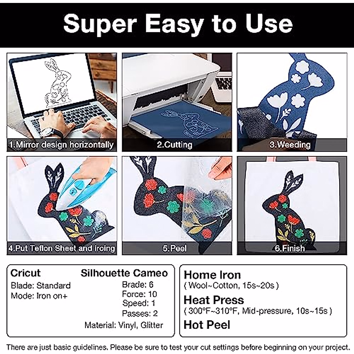 TORC Glitter HTV Heat Transfer Vinyl Bundle Rolls, Set of 10 Iron on Vinyl for T Shirts Crafts (12 inch x 5 ft per Roll)