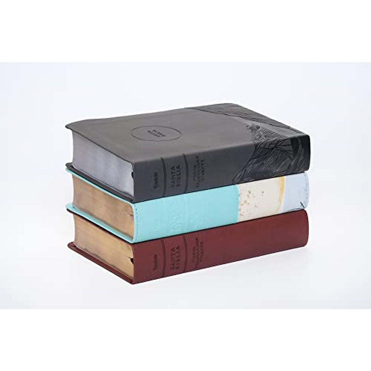 Santa Biblia NTV, Edición compacta, letra grande (SentiPiel, Menta, Índice, Letra Roja) (Spanish Edition)