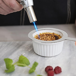 Creme Brulee Ring Stainless Steel: 2Pcs Creme Brulee Metal Ring Brulee Ring Milk Cup Rim Protector Baking Rings Brulee for Tea Dessert Shop Brulee Making