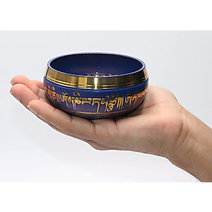 Tibetan Colored Singing Bowl Set-For Meditation, Yoga, Sound Therapy, Spiritual Healing, Prayer, Mind and Body Relaxation (3")