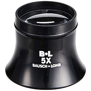 Loupe by Bausch & Lomb, 5x Watchmaker Loupe, Sight Savers, Black