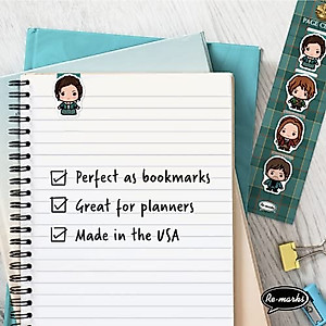 Re-marks “Outlander” Bookmark Characters, Magnetic Bookmarkers, 2 Sets of 4 Page Clips, 8 Clips Total
