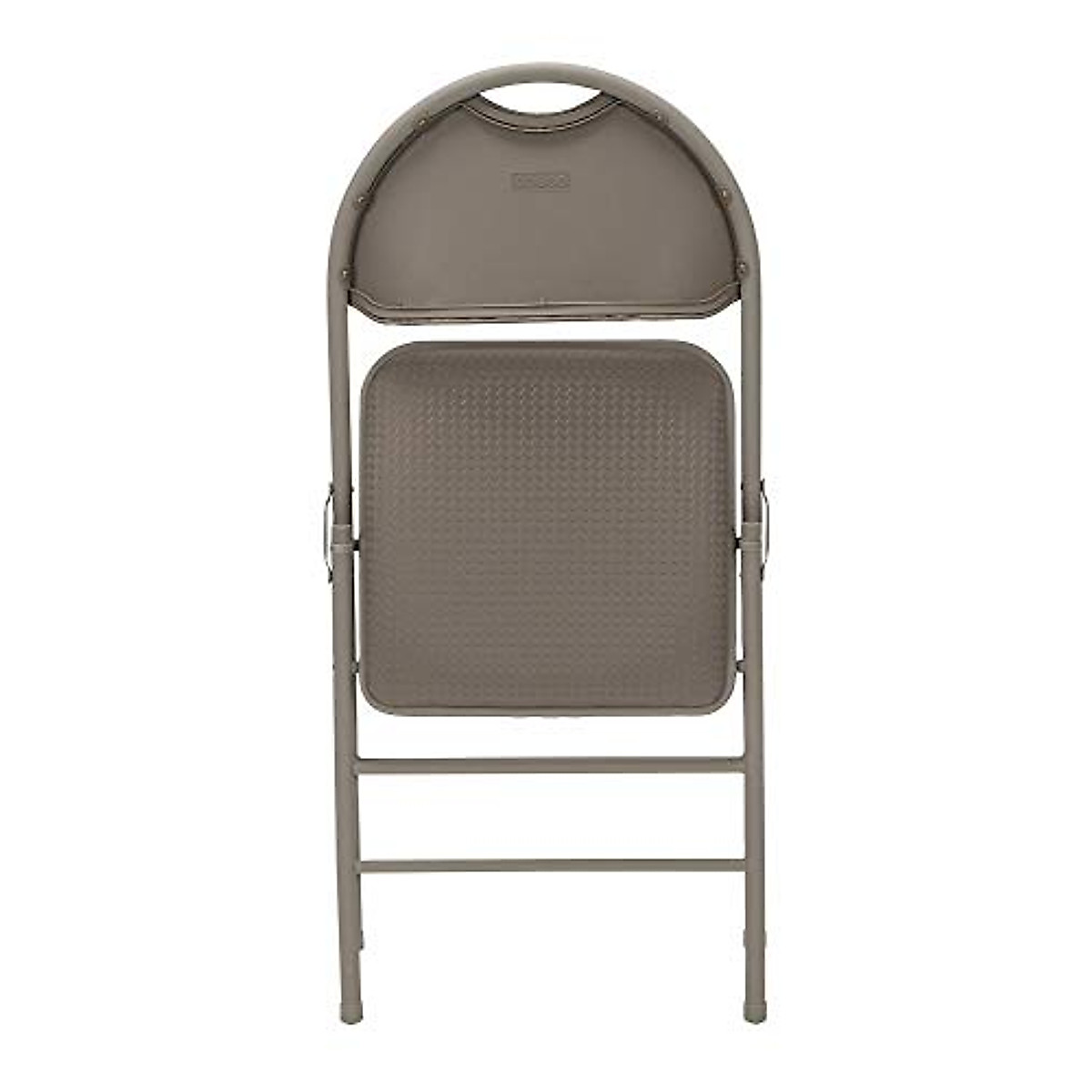 COSCO Commercial Comfort Back Fabric Folding Chair with Handle Hole, 4 pack