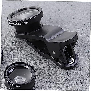 NOLITOY 2PCS Phone Lens Wide Angle Lens Smartphone Phones Smartphones Fish Eye Lens for Phone 13 3 in 1 Phone Camera Lens Phone fisheye Lens Optical Lenses Phone Clip-on Camera Lens Triple