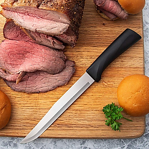 Rada Cutlery Anthem Series Slicer Knife, Black Handle