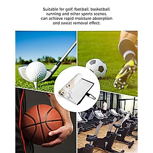 Golf Towel Halloween Cute Spooky White,Waffle Pattern Microfiber Club Cleaner Golf Towels with Carabiner Clip for Women Men Dad,Watercolor Beige Ghost Golf Towel for Golf Bags Accessories,24x16in