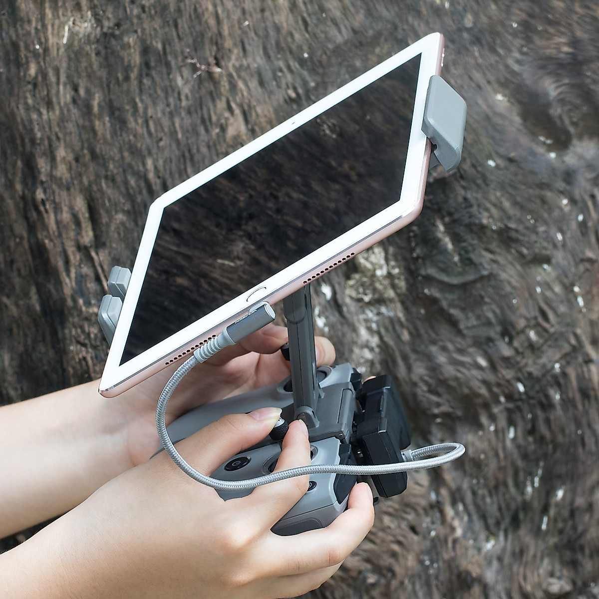 VCUTECH Lightning Data Cable to USB-C 1.1 ft/35 cm MFI Certified for DJI Mini 3 Pro/Mini 2/Air 2S/Mavic Air 2/Mavic 3 Remote Controller OTG Extension Cable Cord Accessories, 90 Degree Fast Charging