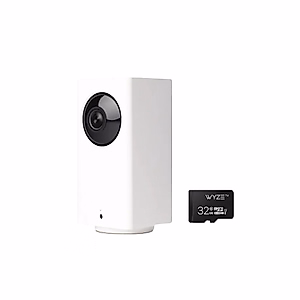 WYZE Cam Pan 1080p Pan/Tilt/Zoom Indoor Pet Monitoring Camera for Dogs & Cats Baby Monitor with WYZE 32GB MicroSD Card Class 10