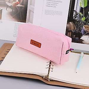 iSuperb Cotton Linen Pencil Case Student Stationery Pouch Bag Office Storage Organizer Coin Pouch Cosmetic Bag
