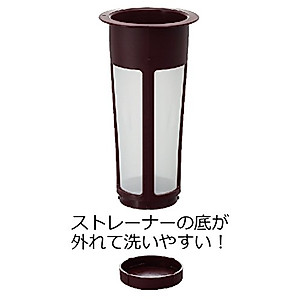 Hario Mizudashi Cold Brew Coffee Pot Cold Brew Coffee Maker 1000mL, Brown