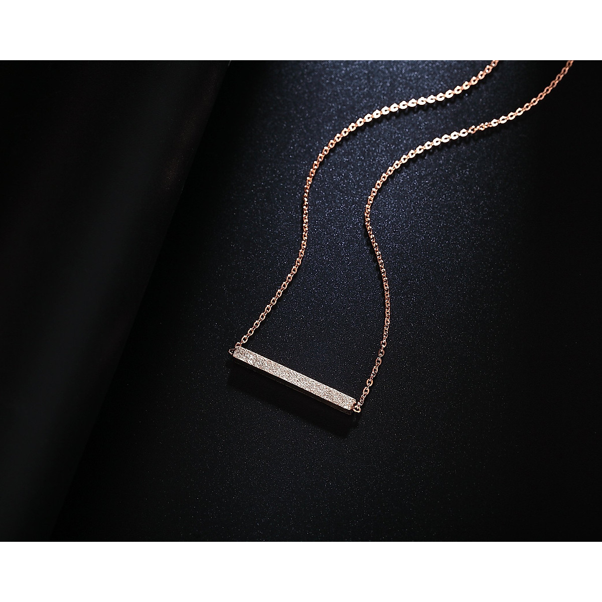 Minimalist Bar Necklace, Rose Gold Necklace, Bar Necklaces Women, Rose Gold Jewelry Women
