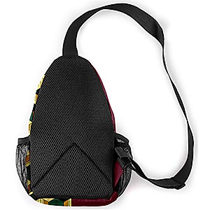 HANDAFA Unisex Nezuko Print Single Shoulder Bag Anime Cosplay Sling Backpack Casual DaypackGiyuu