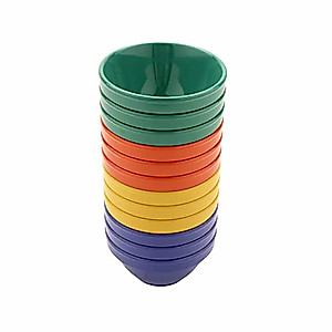G.E.T. BC-170-MIX Melamine Bouillon Cup/Bowl, 8 Ounce, Mix (Set of 12)