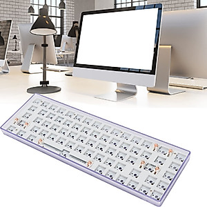 VBESTLIFE 68 Keys Modular Mechanical Keyboard, Wired Gaming Keyboard DIY Kit, 65% Layout, Switch Hot Swap, with Bottom Cotton, Custom Gaming Keyboard()