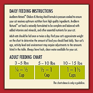 Avoderm Natural Chicken & Herring Meal Formula Dry Cat Food, 6-Pound