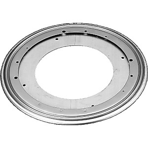 Rev-A-Shelf Banded Wood D-Shape Lazy Susan Shelf for Corner Base Cabinets w/Swivel Bearing, Standard, Natural Maple