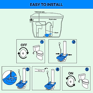 QILIYINI Toilet Flapper 3 Inch Compatible with Gerber 99-788, Rubber Toilet Flush Valve Replacement Kit Fits Most Toilets High Performance Water Saving, Easy to Install, Pack of 2