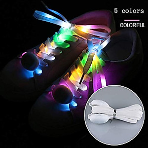 Led Finger Gloves, Kids Led Gloves LED Shoelaces Set Light Up Cool Toys Gifts for Boys Girls, Flashing Gloves for Christmas Thanksgiving Birthday Glow Halloween Costume Party