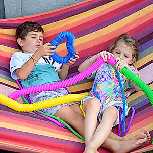 NUTTY TOYS Jumbo XXL Pop Tubes - Sensory Toys - Fine Motor Skills Learning for Toddlers, Top ADHD & Autism Fidget 2025 for Kids, Best Preschool Gifts Idea, Unique Boy & Girl Valentines Day Present