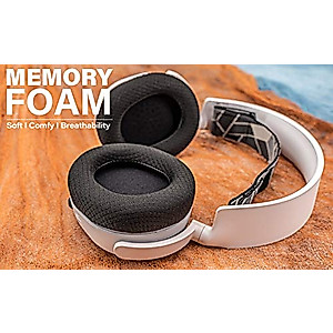 Arctis Ear Cushions - Compatible with Arctis 7/5/3, Arctis Pro, Arctis 9X Wireless Headphones I Memory Foam Earpads I Black