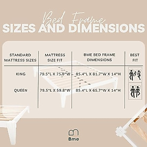 Chalipa Basic Bed Frame Without headboard - Ivory White - Queen