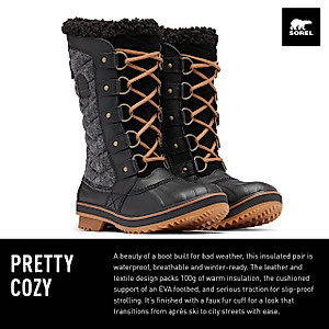 SOREL Women's Tofino ll Waterproof Boot - Black, Gum - 9.5